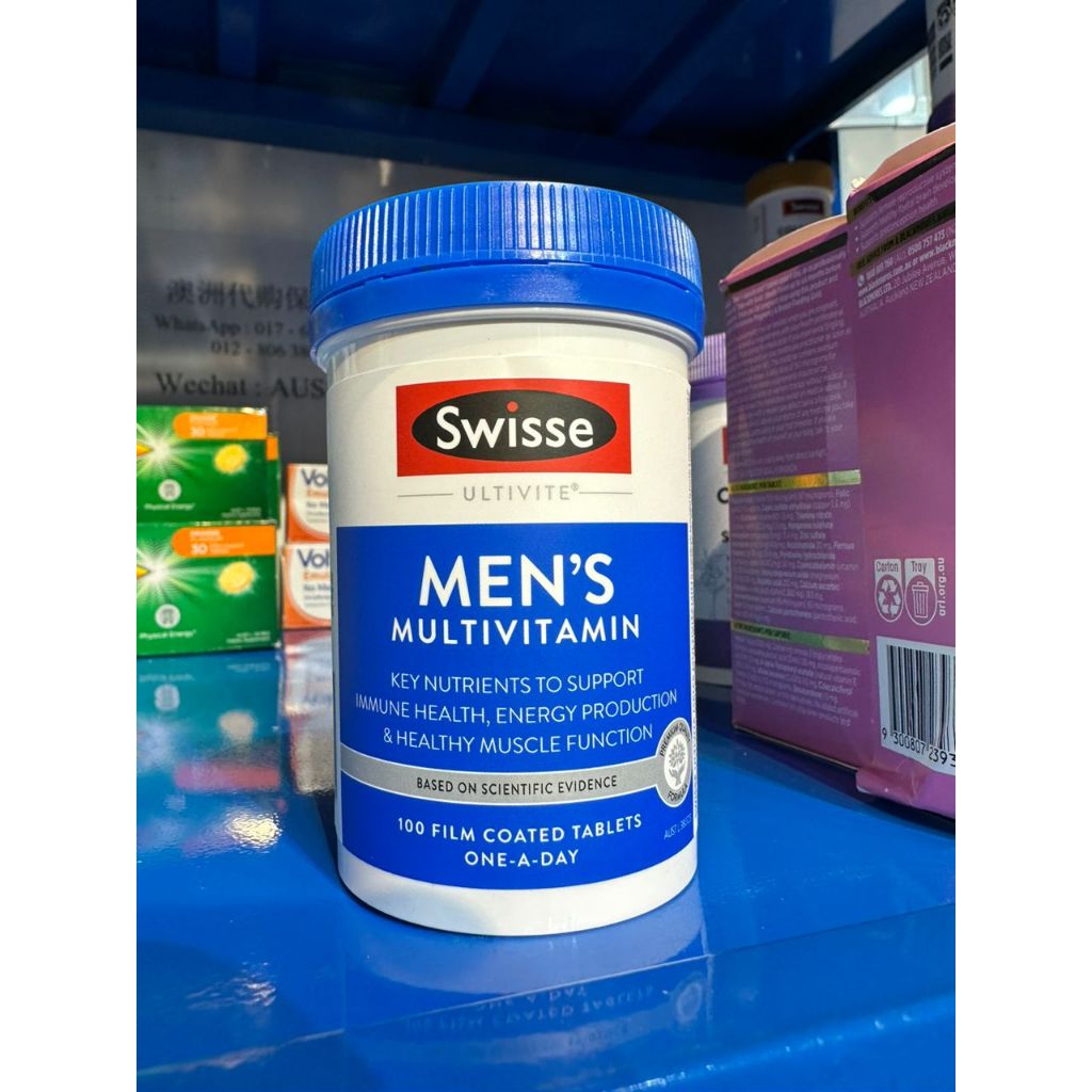 Swisse Men's Multivitamin 100 Tablets [EXP:07/2026] 100% Authentic from Australia | Shopee Malaysia