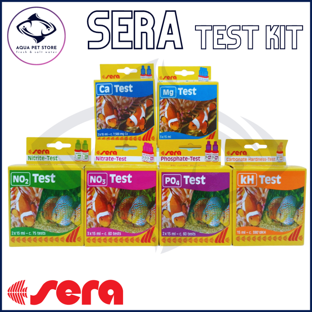 TEST KIT SERA Ca , KH , NO2 , NO3 , PO4 , MG | Shopee Malaysia