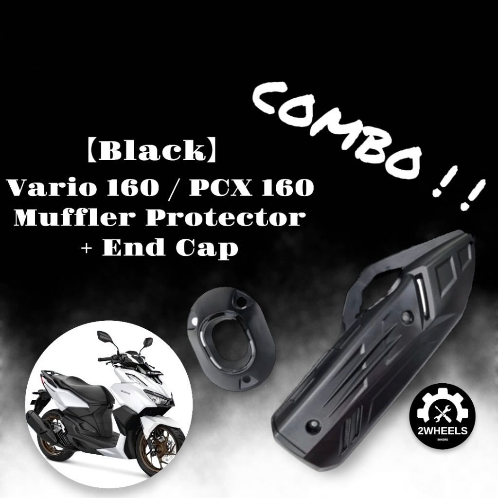 HONDA VARIO 160 / PCX 160 (MUFFLER PROTECTOR & END CAP) COMBO SET | Shopee Malaysia