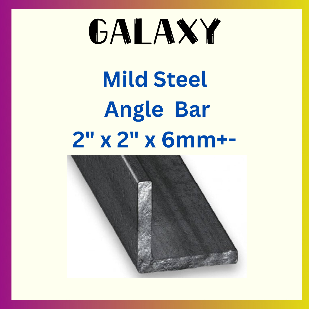 Mild Steel Angle Bar 2" x 2" x 6mm+- / Basi Angle Bar / Mild Steel ...