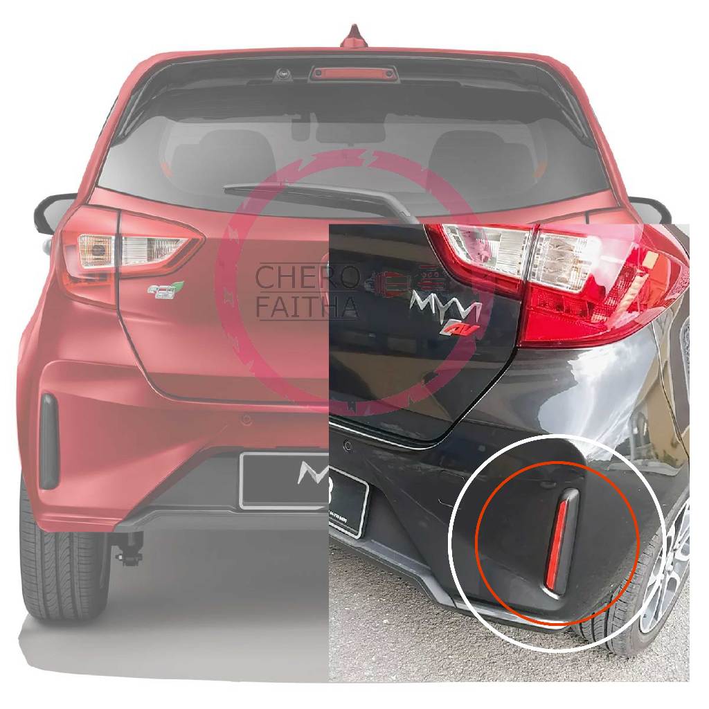 CFS576 Perodua Myvi Facelift 2022 - 2023 High Quality Bumper Reflector ...