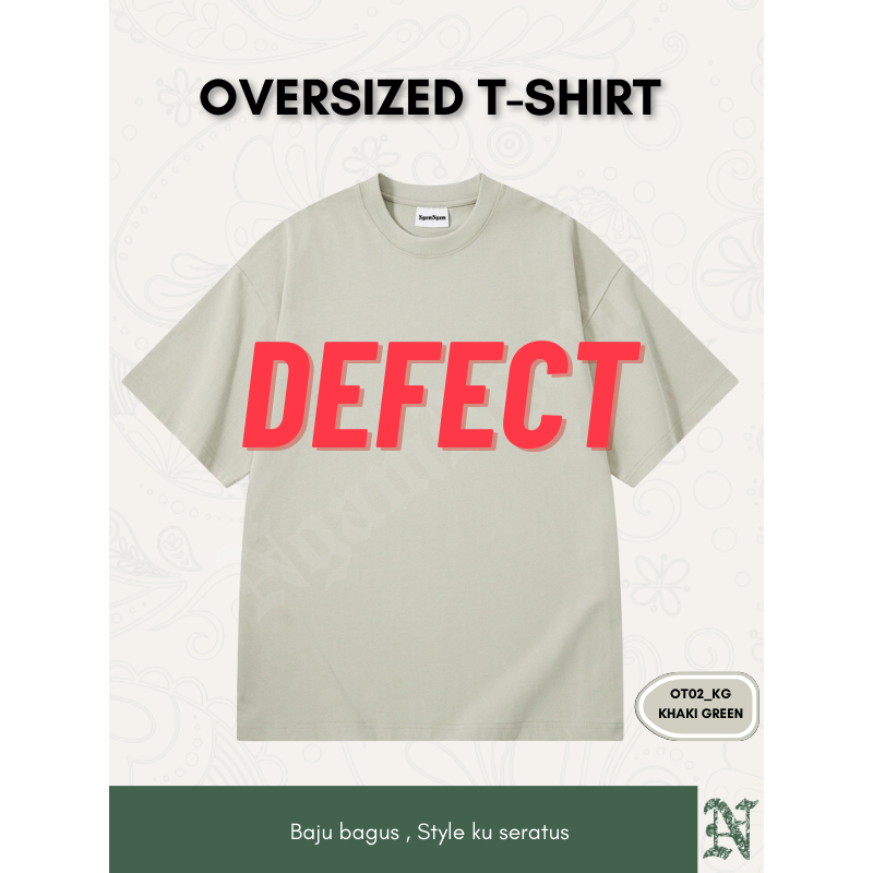 [DEFECT] Oversized T-Shirt 300GSM Plain Oversized T-Shirt Loose Fit ...