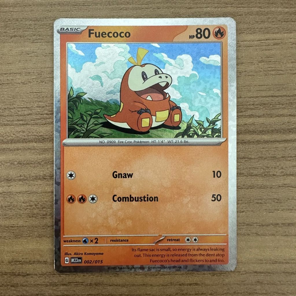 Fuecoco 2/15 Holo McDonald MCD 2023 Pikachu Pokemon Card [Pokemon Card ...