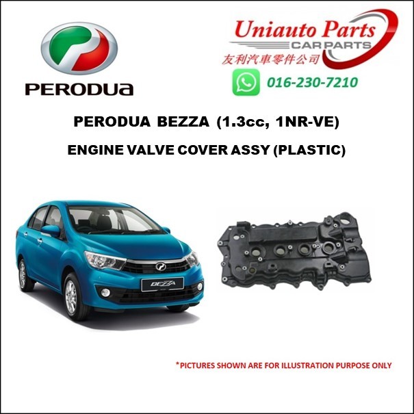 PERODUA BEZZA (1.3cc, 1NR-VE) ENGINE VALVE COVER ASSY (PLASTIC ...