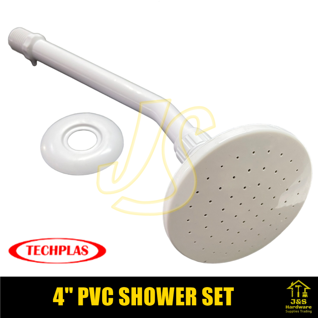 TECHPLAS 4108 4'' PVC Shower Set. PVC Shower Set C/W 8'' Handle. Shower ...