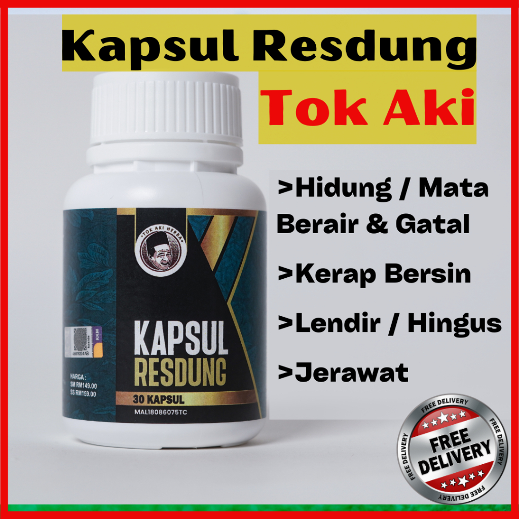 KAPSUL RESDUNG TOK AKI | Akar Mengkunyit | Mengkudu | Bawang Putih ...