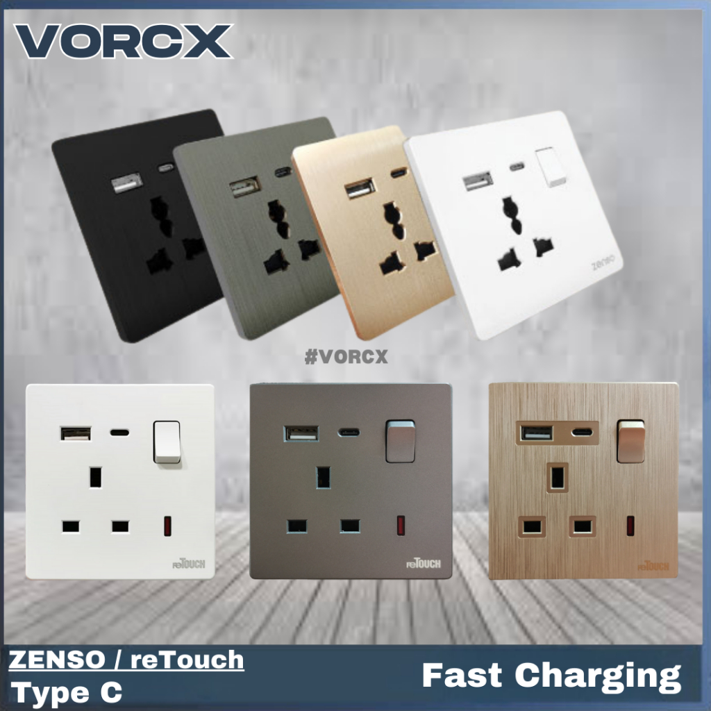 Zenso / reTouch Ultra / reTouch Elegance Universal Switch Socket c/w ...