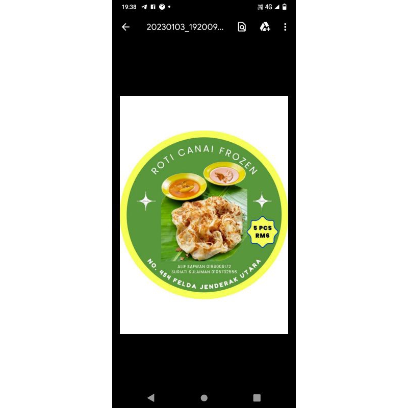 Roti Canai Alif Frozen Homemade | Shopee Malaysia