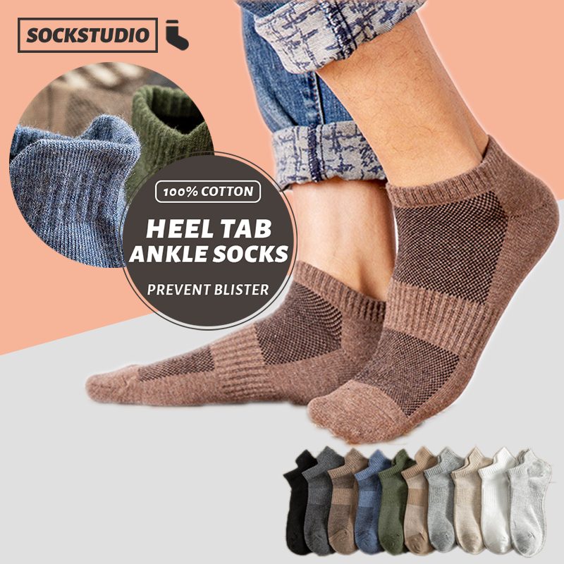 SOCKSTUDIO Ankle Socks Men stokin anti slip sock sarung kaki stokin ...