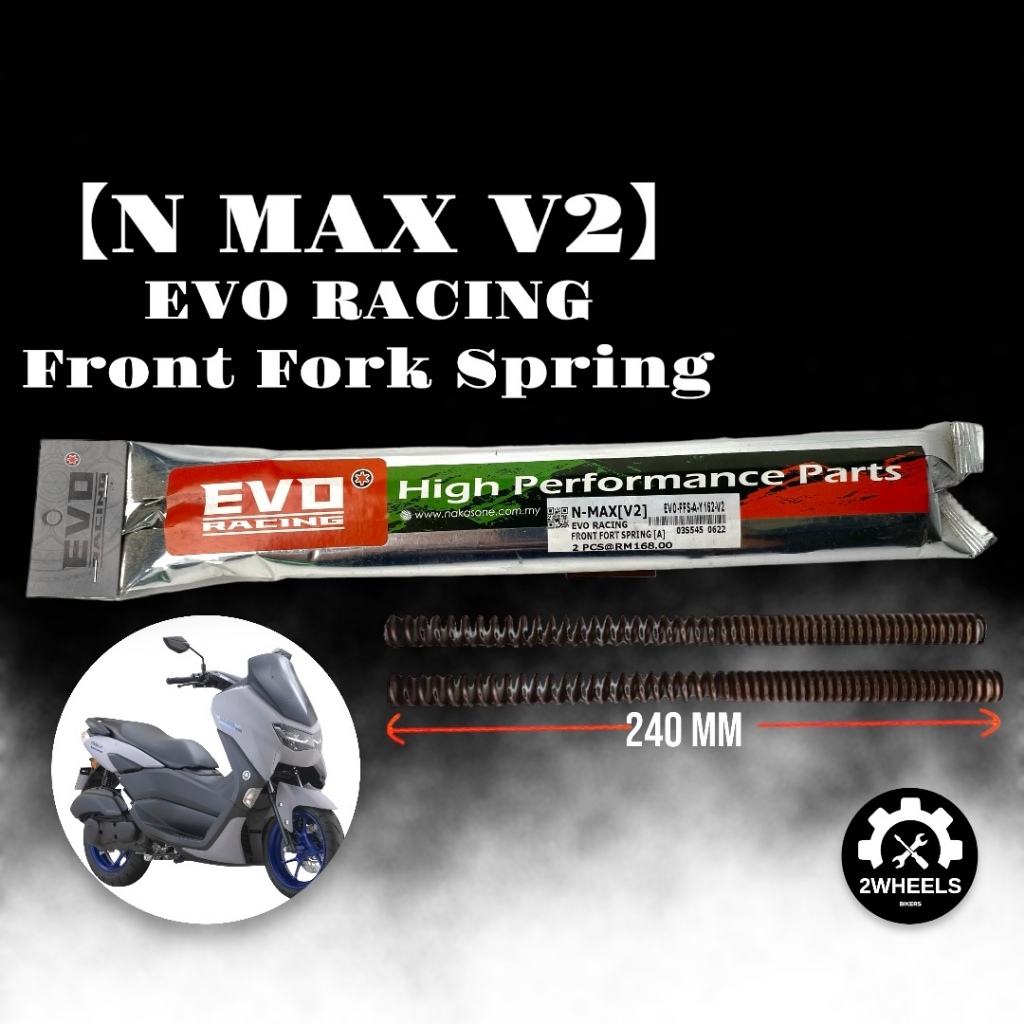 YAMAHA NMAX V2 EVO RACING FRONT FORK SPRING(2PCS/SET) | Shopee Malaysia