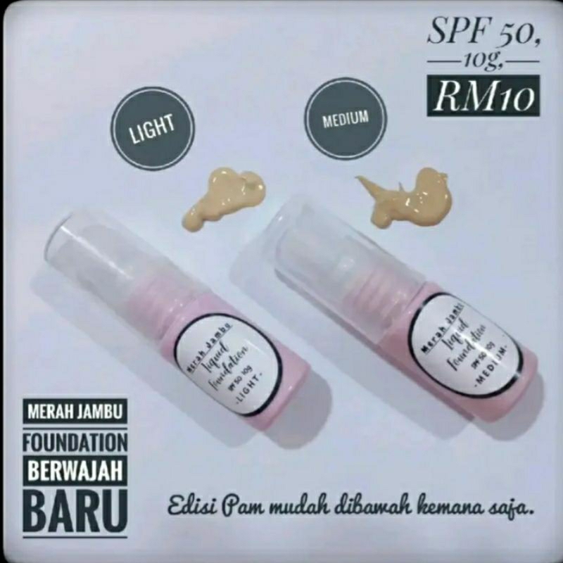 Foundation Liquid Merah Jambu Spf50 | Shopee Malaysia