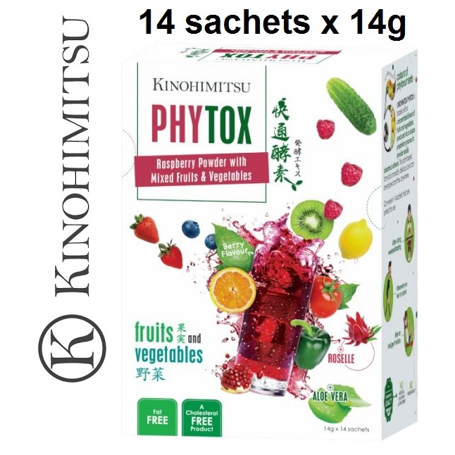 Kinohimitsu Phytox Dtox Enzyme (14 sachets x 14g) expiry date min 02/ ...