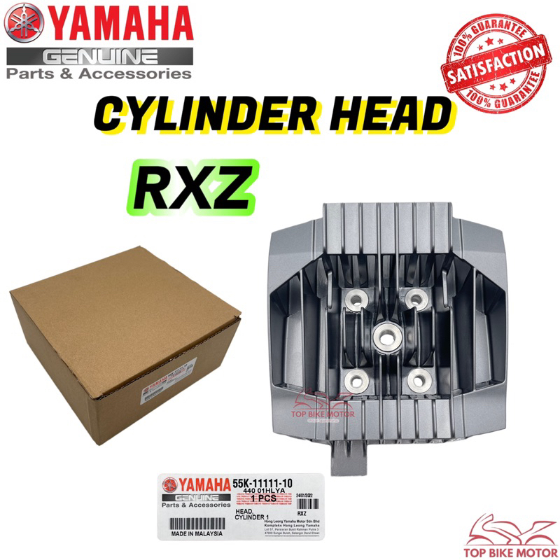 YAMAHA RXZ CYLINDER HEAD RXZ135 MILI RXZ CATALYZER BLOCK HEAD ORIGINAL MALAYSIA 55K-11111-00 ...