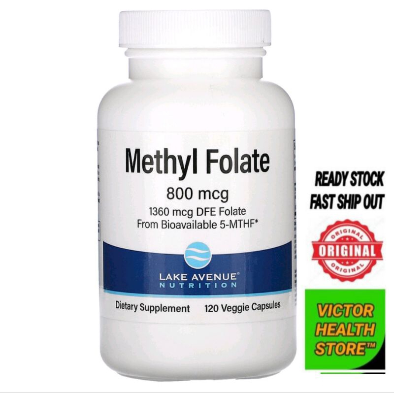 Methyl Folate, 800 mcg, 120 Veggie Capsules | Vitamin B9 | Shopee Malaysia