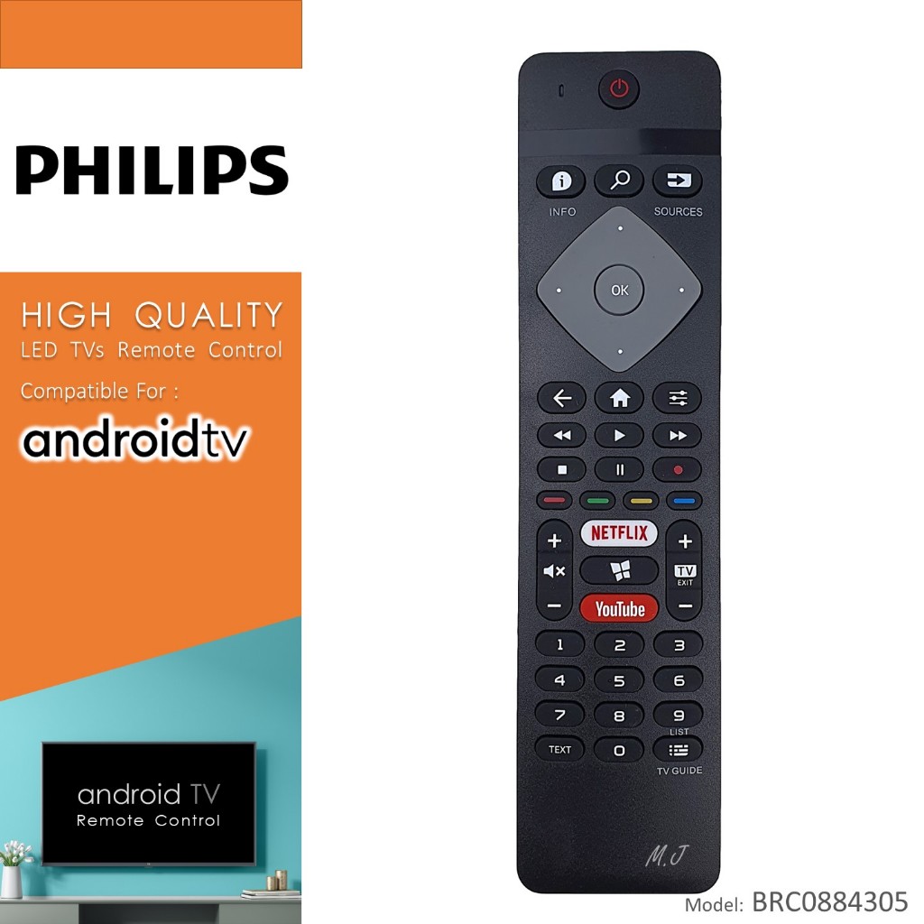 *Good Quality* Replacement TV Remote PHILIPS Android TV Remote Control ...