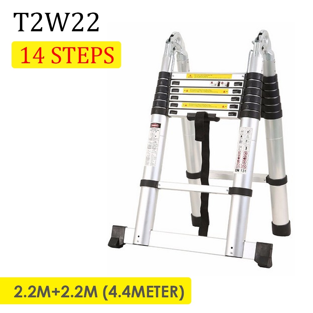 Double Sided Two Way Foldable Ladder Multipurpose Telescopic Ladder ...
