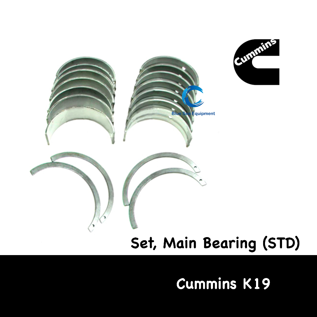 Original Main Bearing Set (STD) for K19 Cummins Diesel Engine - AR12270 ...