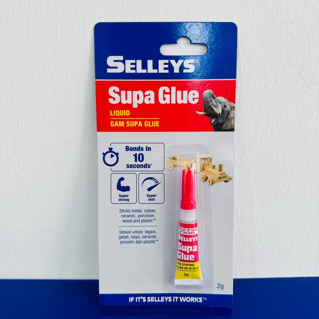 Original Selleys Supa Glue 2g Super Glue / Gam Gajah / 犀利牌特快强力胶 万能胶 大象 ...