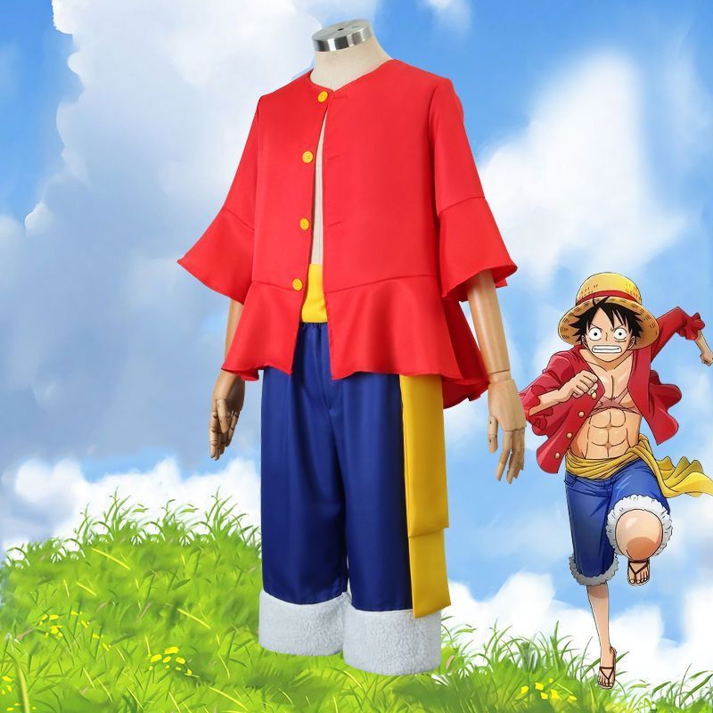 海贼王cos航海王路飞cos服 One piece cos luffy cos luffy cos suit set | Shopee ...