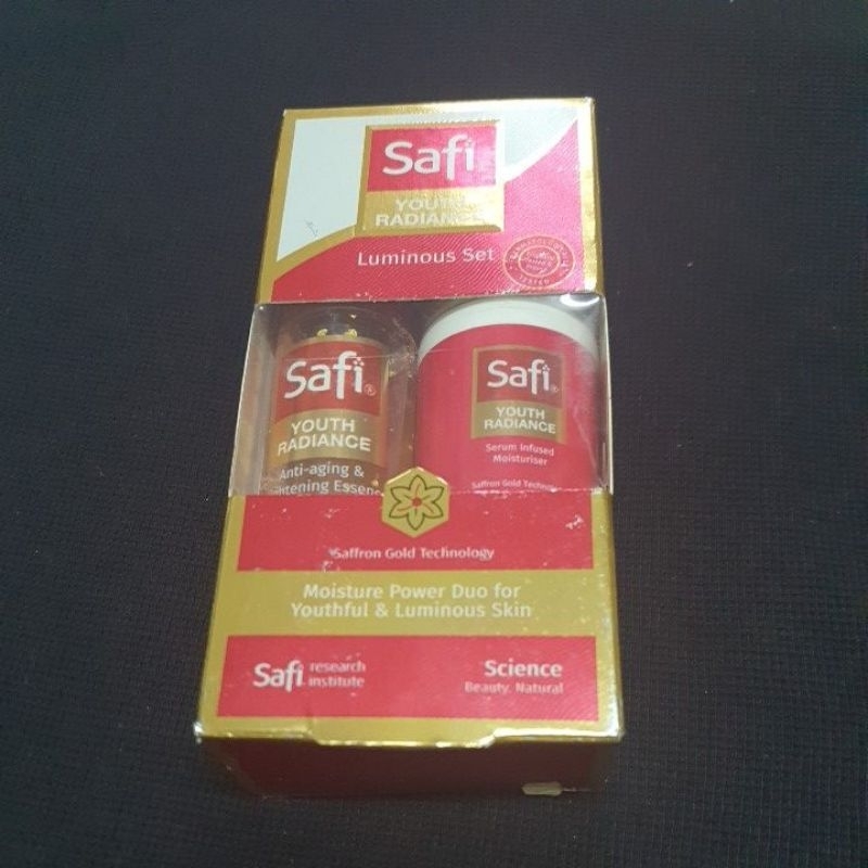 Safi Youth Radiance Anti-Aging & Serum Moisturiser Essence Saffron Gold Technology 35ml (Exp 11/ ...