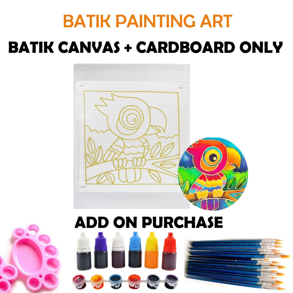 Mewarna Batik Painting Canvas + Cardboard Frame Only/ Art & Craft for ...