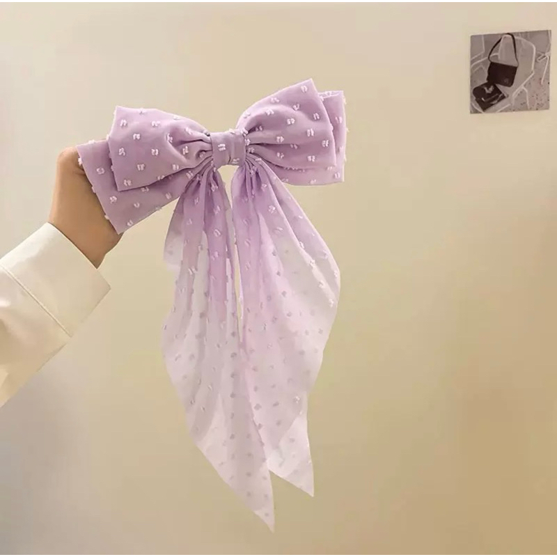 Long Ribbon Besar Ribbon Hijab Panjang Kain Tudung Hair Accessories ...
