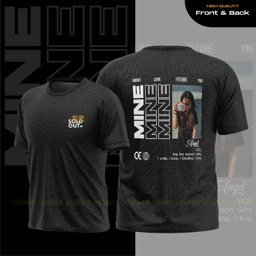 ️【MINE MINE MINE】T-Shirt STREET STYLE | CUZTOMIZED | PHOTO | Gift | DIY ...