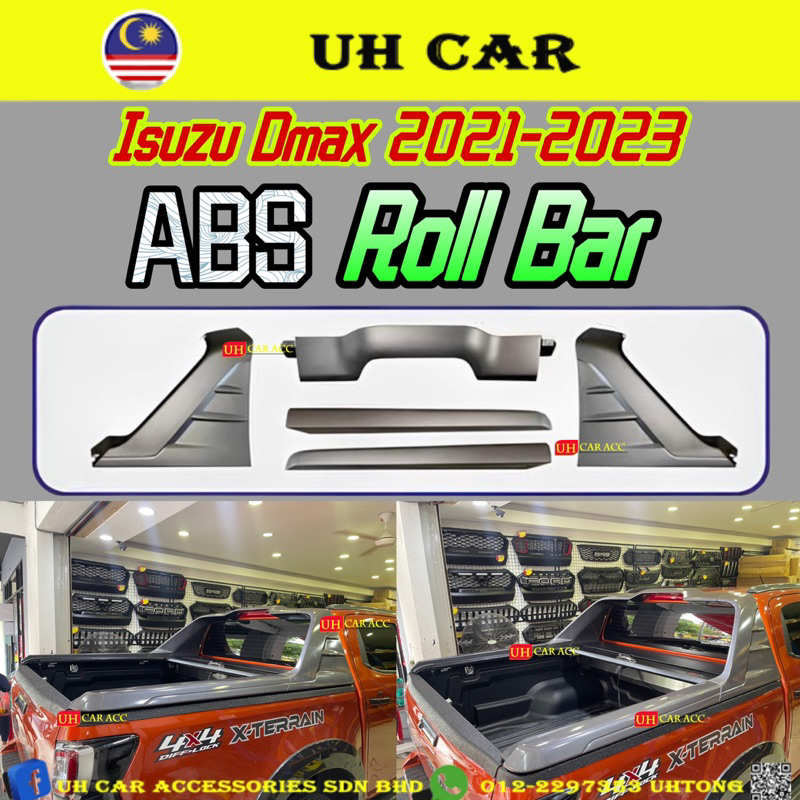 Isuzu Dmax D-Max Xterrain 2021 2022 2023 ABS Roll Bar Rollbar Sportbar ...