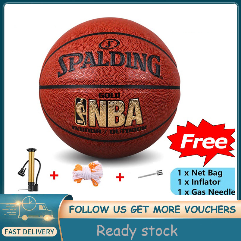 Spalding Ball Original 606y Molten Basketball Pu Leather With Free Pump ...