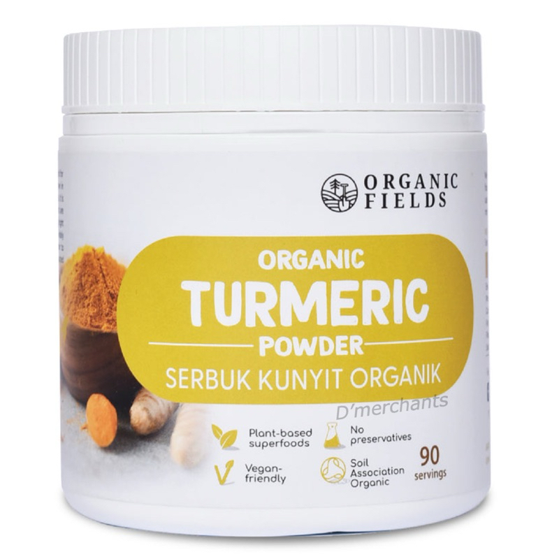 Organic Fields Turmeric Powder | 180gm | Shopee Malaysia