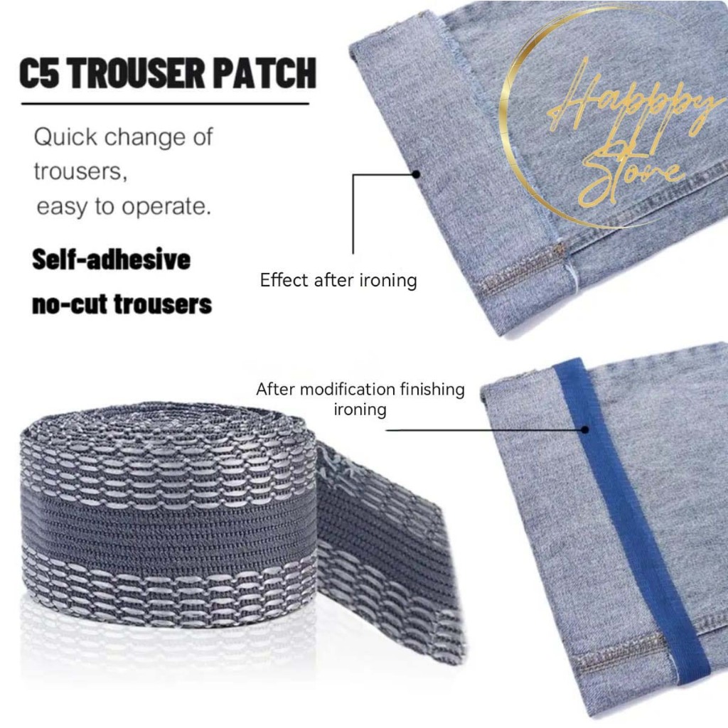 Self-adhesion Pants Mouth Paste Cut-free Trouser Leg Stickers Pants ...
