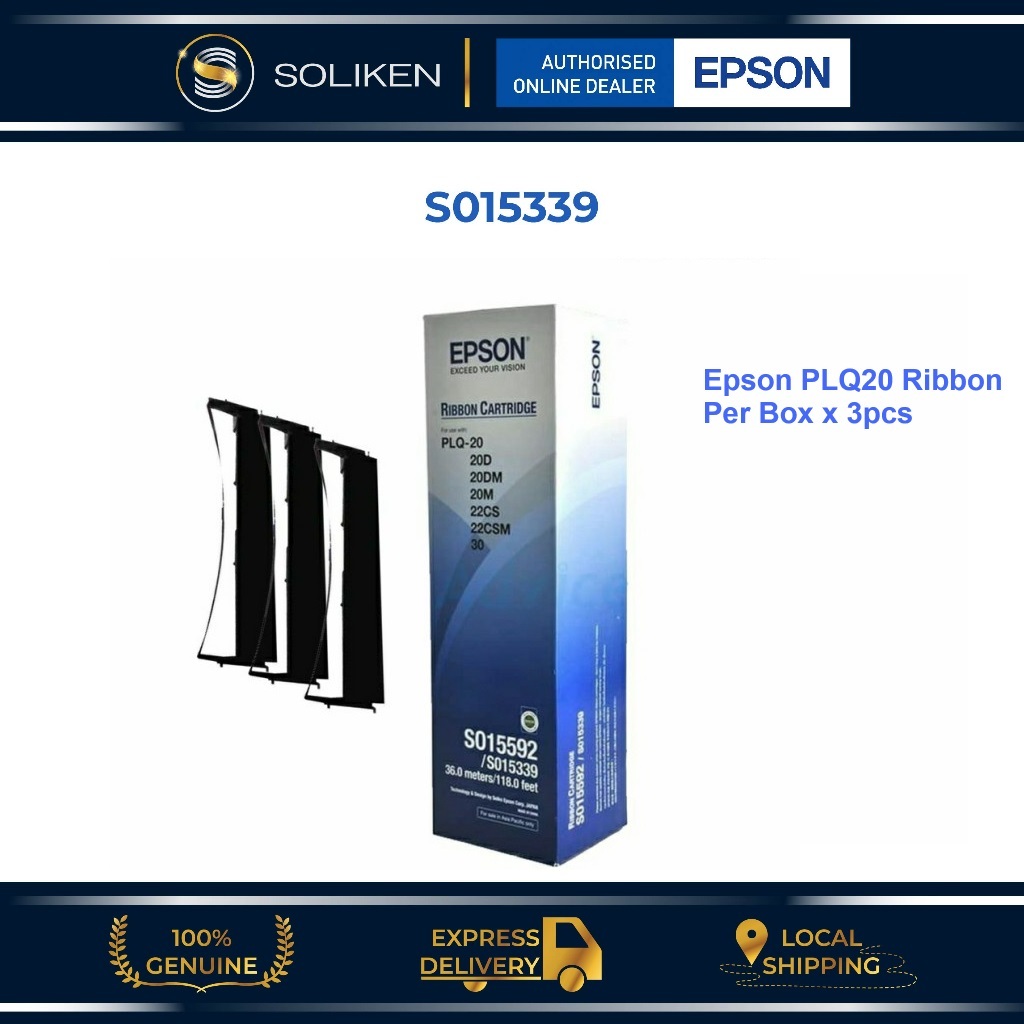 [ORIGINAL] Epson SO15592 Passbook Printer Ribbon (3 pcs/pack) (Item No ...