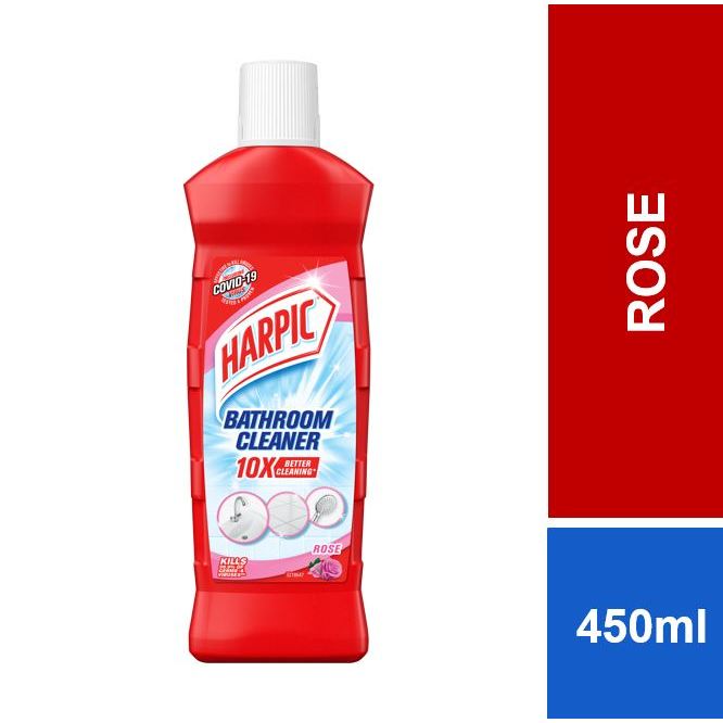 Harpic Disinfectant Bathroom Cleaner Rose (450ml) | Shopee Malaysia