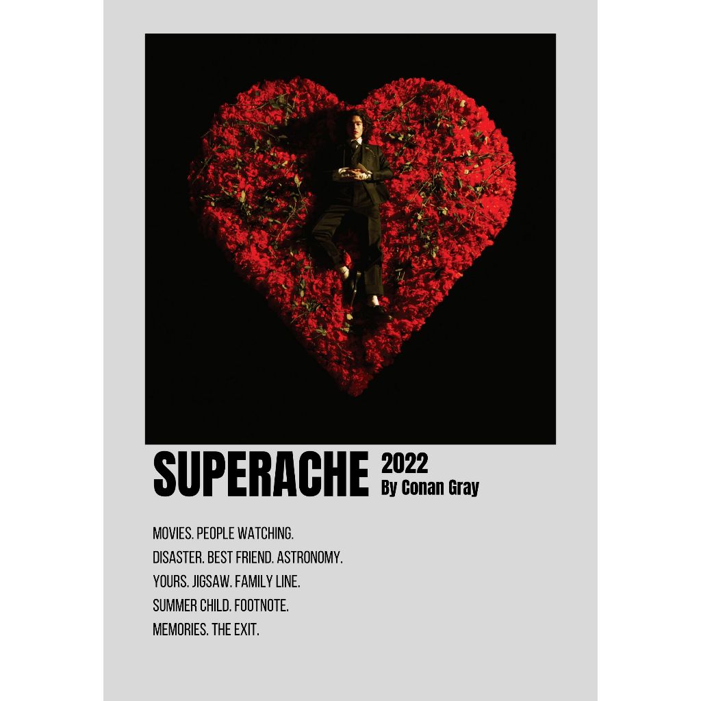 Album Cover Poster Superache by Conan Gray | Shopee Malaysia