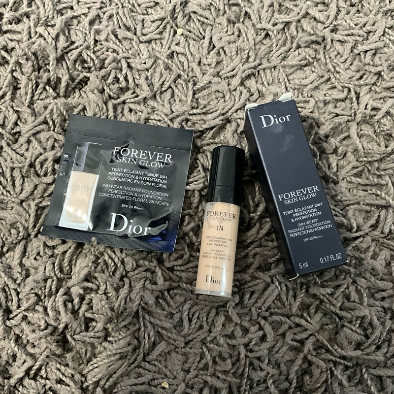 READY STOCK DlOR Forever Skin Glow Foundation SPF 15 Sample - 1N ...
