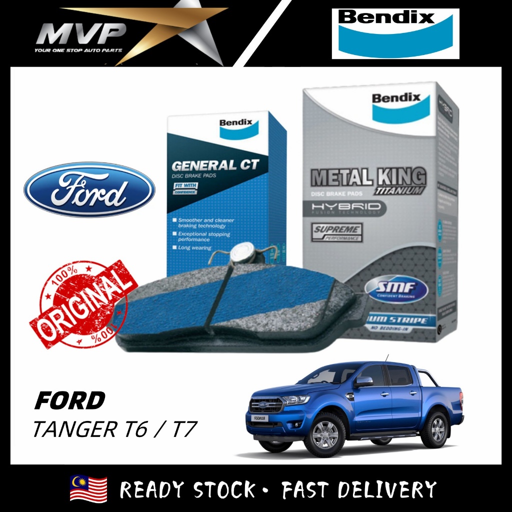 Original Bendix Brake Pad - Ford Ranger T6 / T7 Bendix Metal King ...
