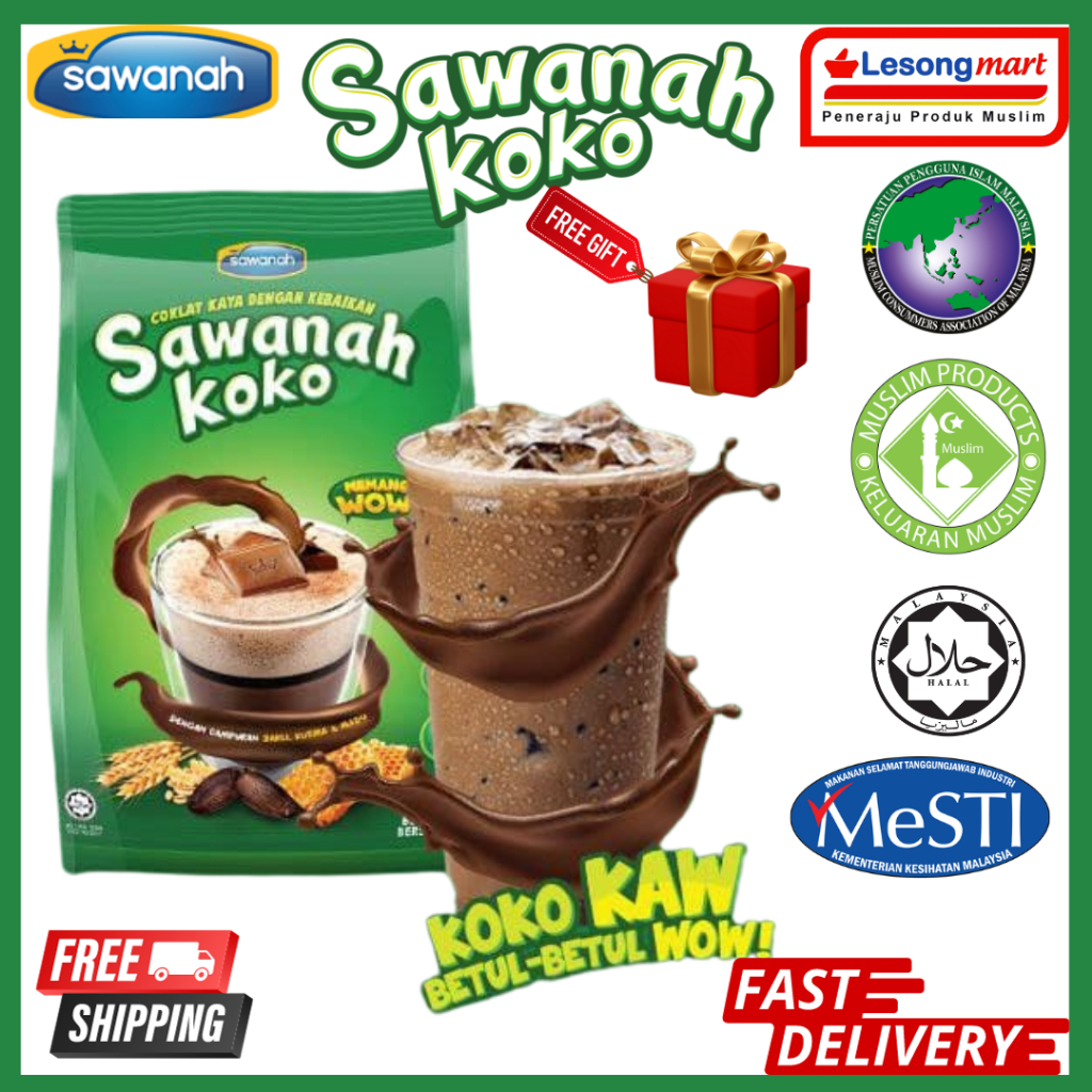 🔥 FREE SHIPPING & FREEGIFT 🔥ORIGINAL HQ Sawanah Koko 400g , 1 kg dan 20 ...