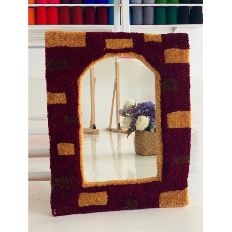 Brick Wall Mirror Rugs / Custom Made Rug / 60cm x 60cm size | Shopee ...