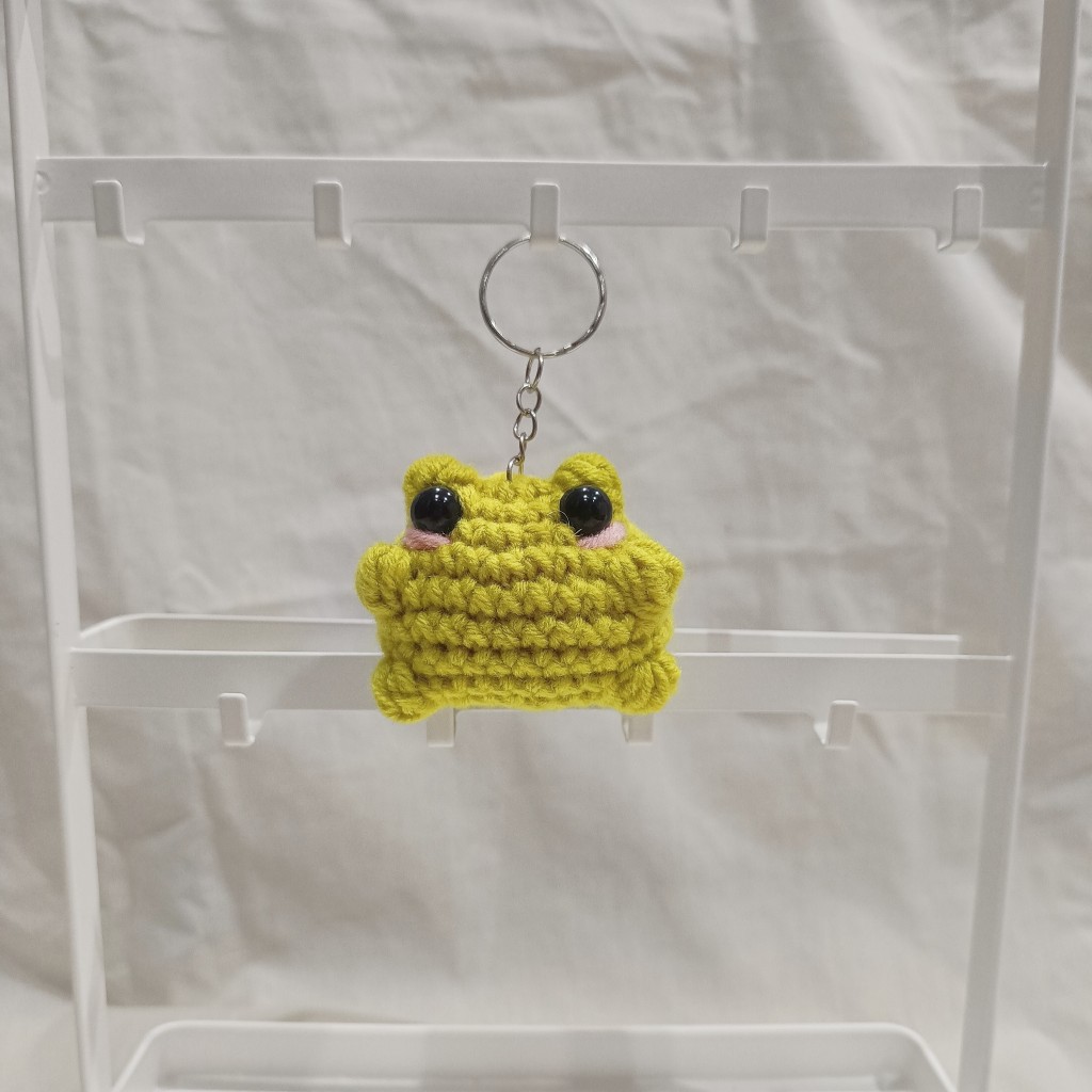 Handmade Crochet Thiccc Frog Amigurumi Keychain | Shopee Malaysia