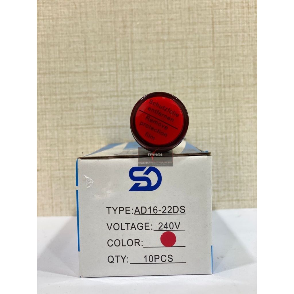 SD PILOT LAMP AD16-22DS 240V 22M(RED) | Shopee Malaysia