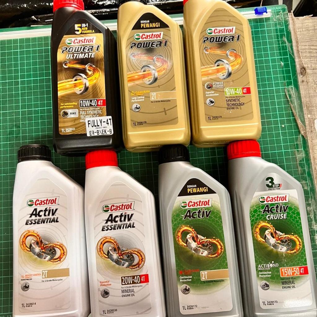 ORIGINAL CASTROL ENGINE OIL 2T / 4T ACTIV POWER 1 | Shopee Malaysia