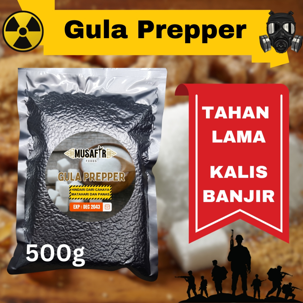 500g Gula Prepper TAHAN 20+ TAHUN Vacuum Pack Gred Askar Untuk ...