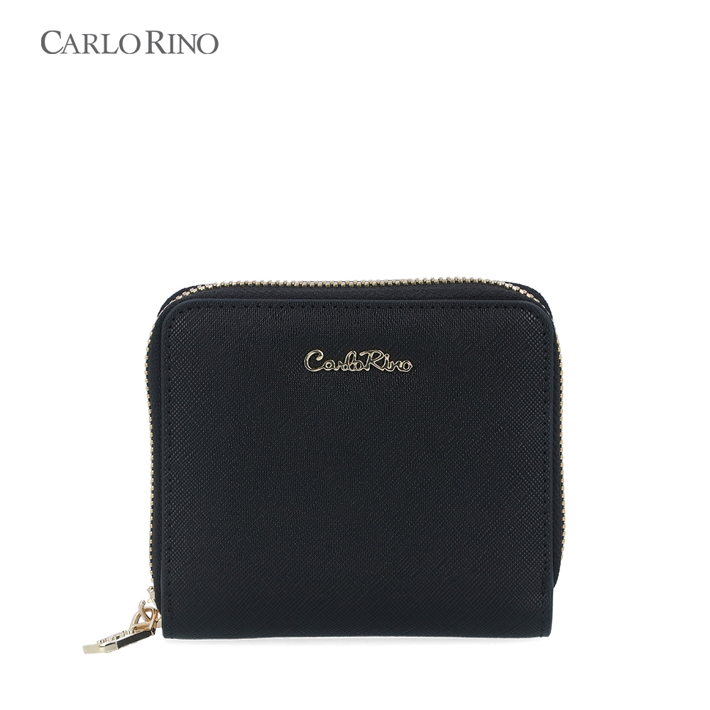Carlo Rino Black Classic Grainy Short Wallet | Shopee Malaysia