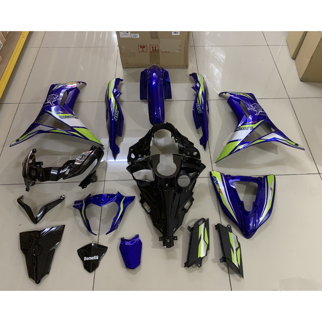 BENELLI RFS150 BODY COVER SET WITH STICKER BLUE ORIGINAL BENELLI ...