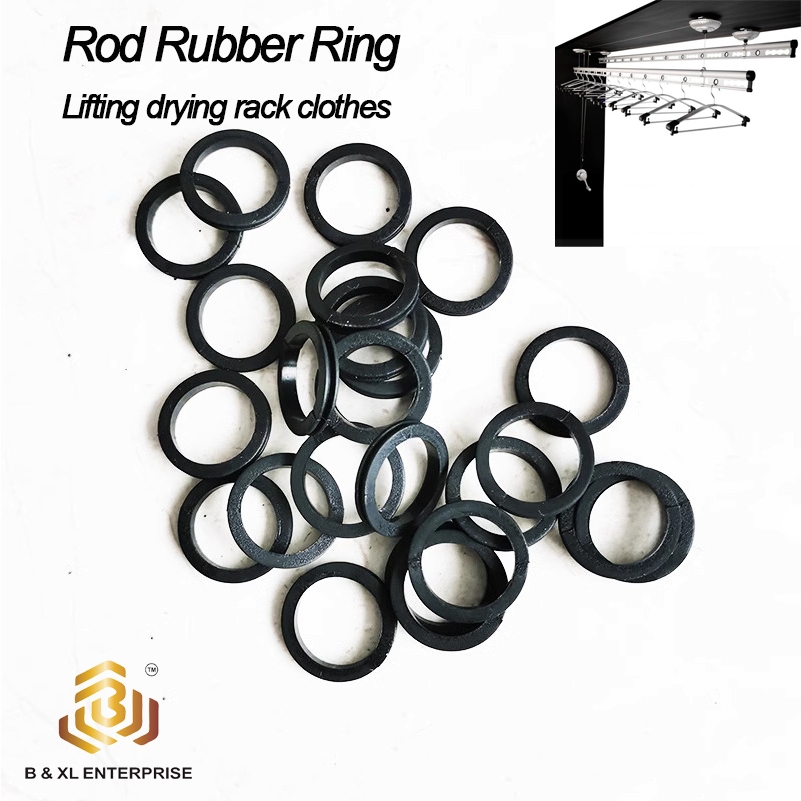 Lifting Drying Rack Accessories-Lifting drying rack clothes Rod Rubber ...