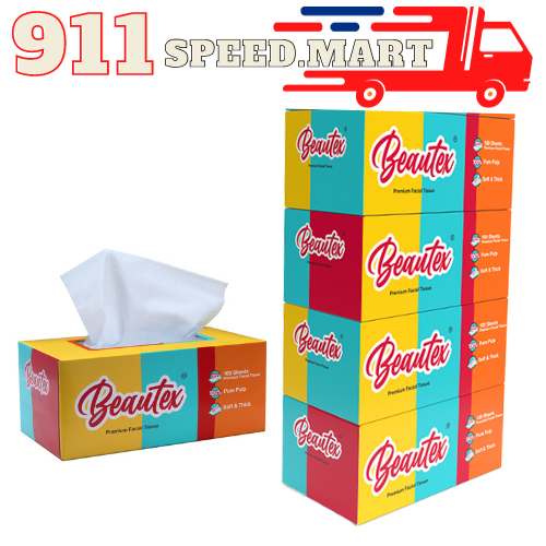 [911] Beautex Tissue Box (2ply) 90's x 4box x 1pkt | Shopee Malaysia