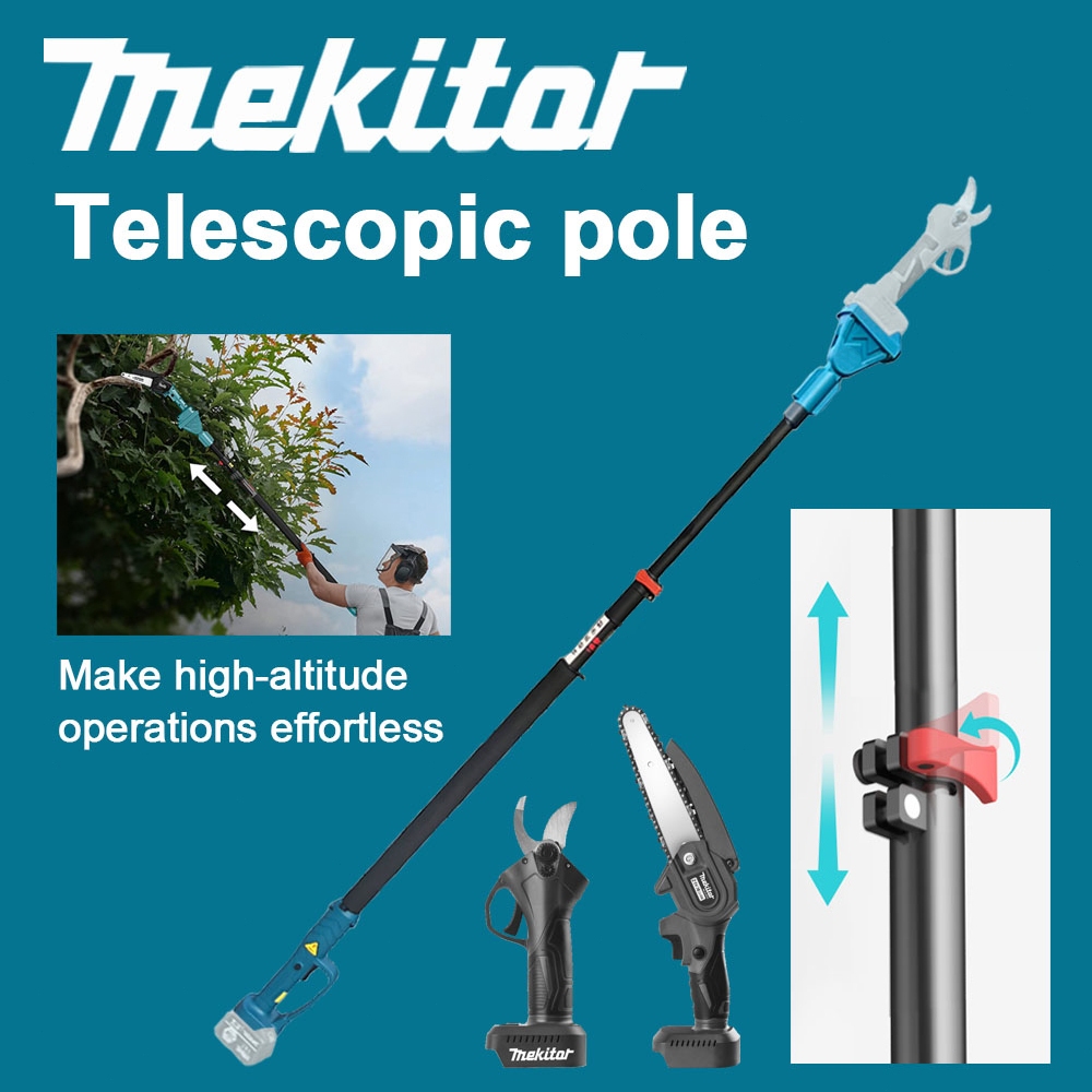 Mekitor pruning shears tree trimmer cordless pole chainsaw extension ...