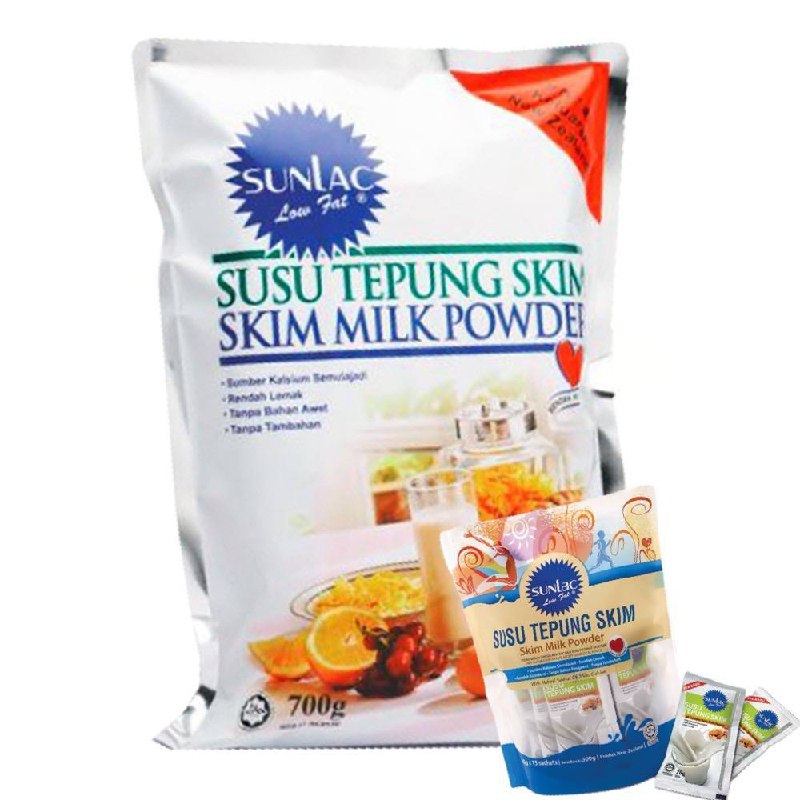 Sunlac Low Fat Skim Milk Powder ( 700G / 15's x 20g ) | Shopee Malaysia