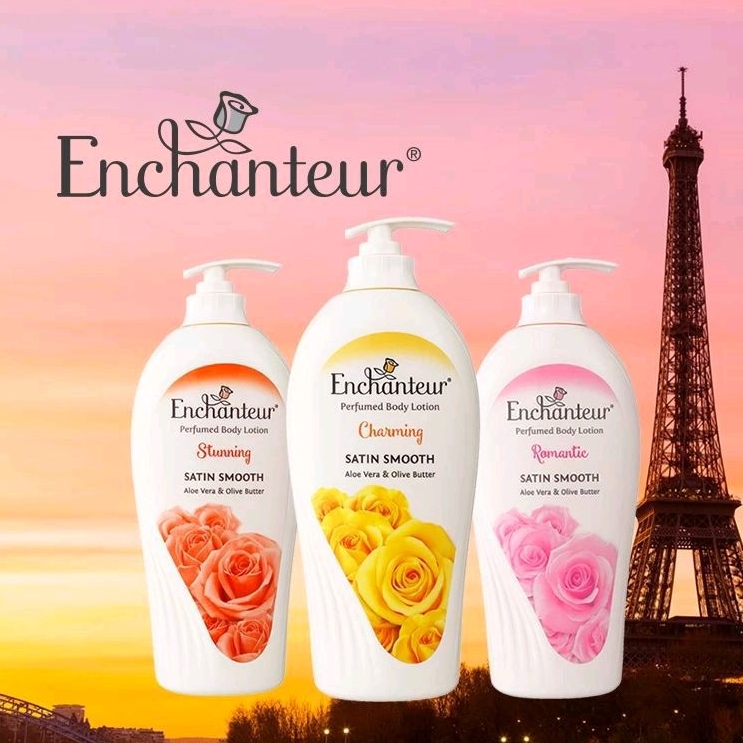 ENCHANTEUR Satin Smooth Perfumed Body Lotion /250ml/400ml/ | Shopee ...