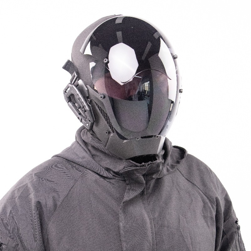 Halloween Cyberpunk Robot Mask Cos Comic Exhibition Headgear Frese ...